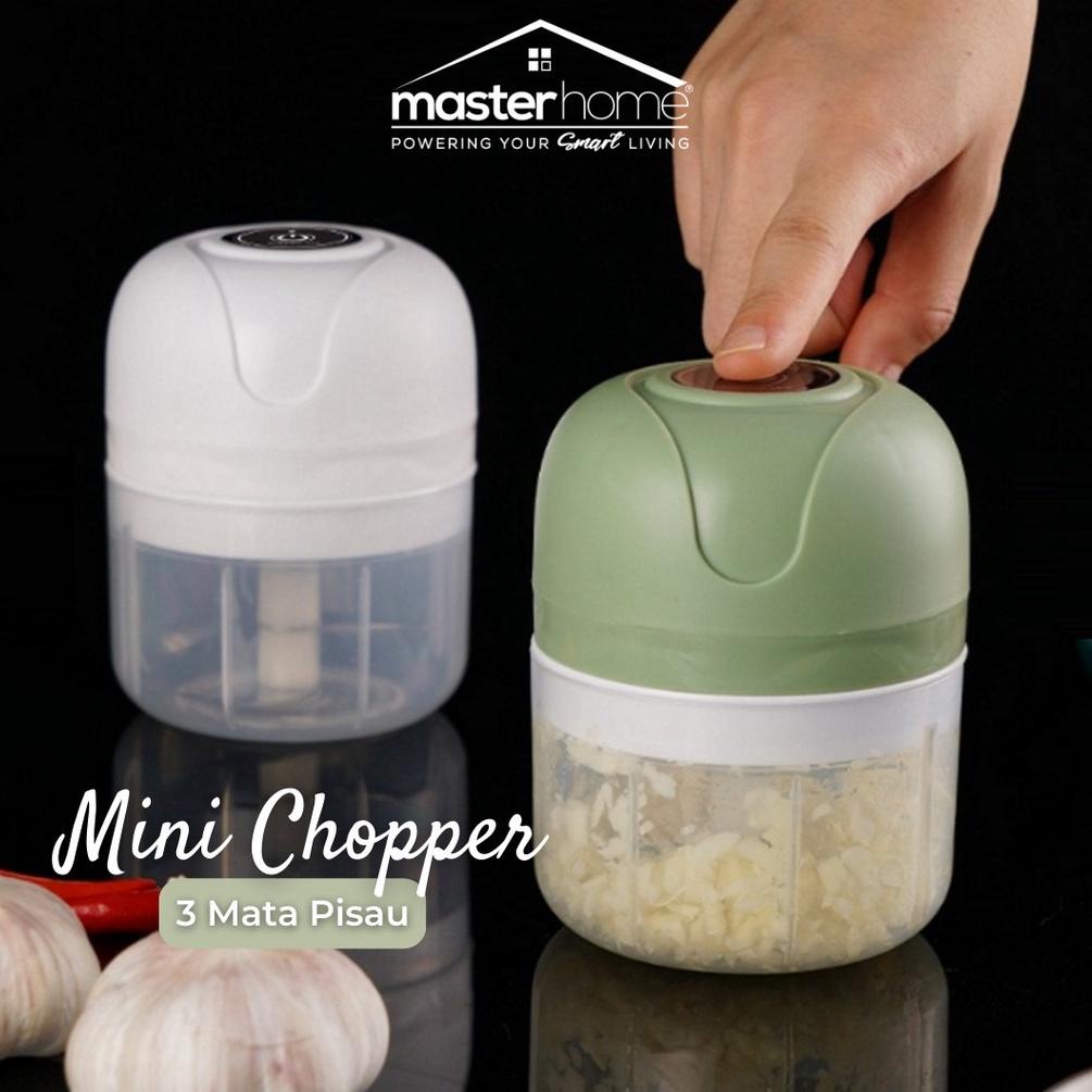 Jual Di⚡kon !! MASTERHOME MINI CHOPPER ELEKTRIK/USB MINI FOOD PROCESSOR ...