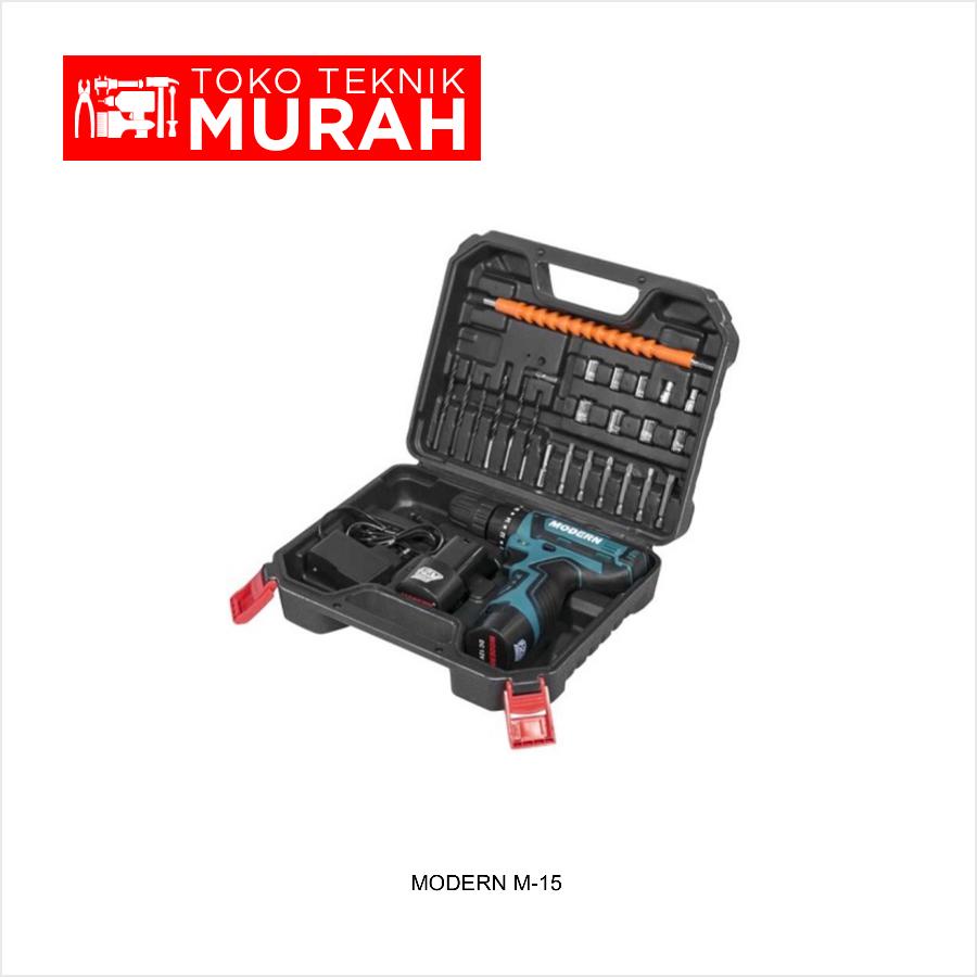 Jual Modern M15 BOR Impact Cordless M-15 Bor Tembok Baterai Bor Cas ...