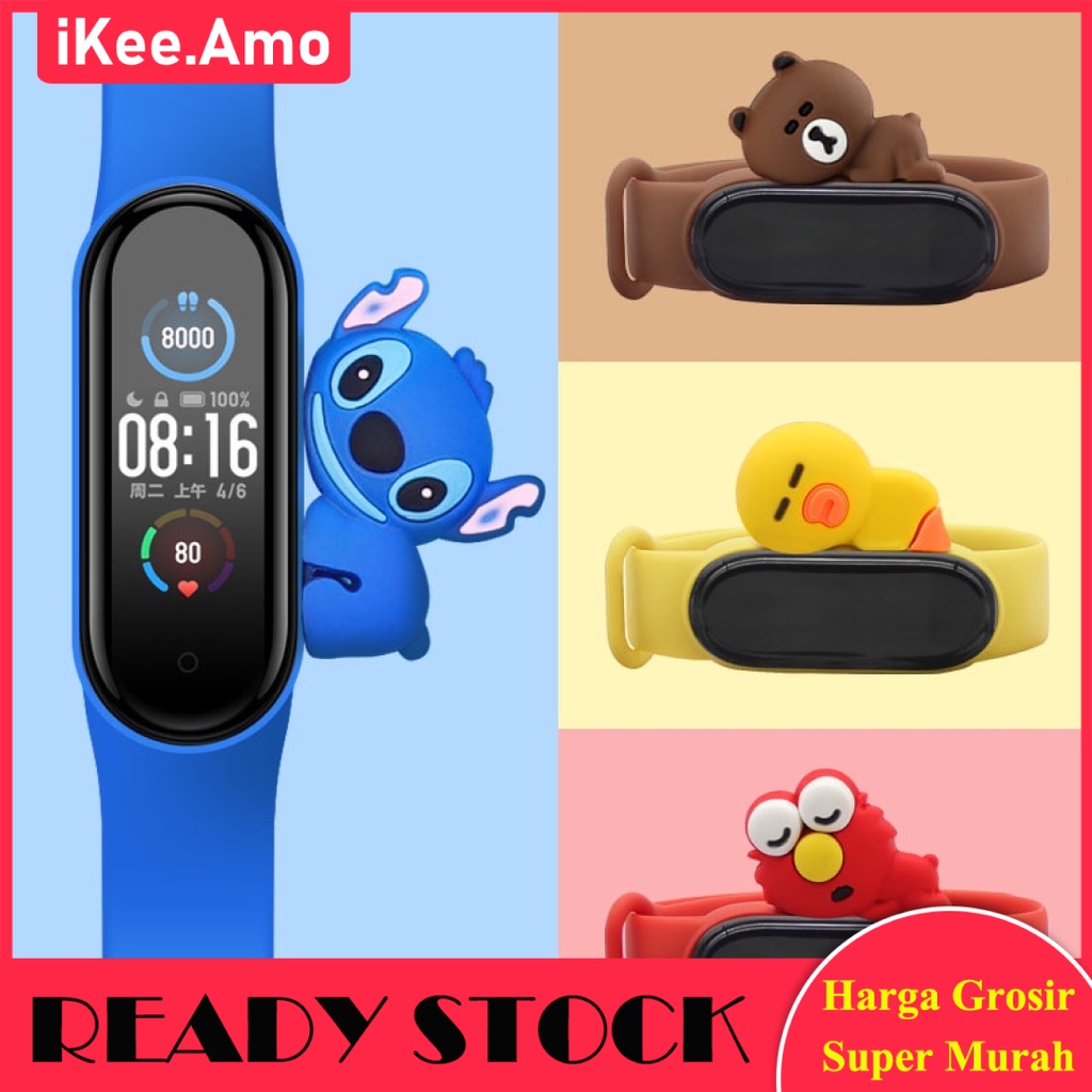 Jual Tali Smartwatch Strap Xiaomi Mi Band 6/5/4/3 Jam Tangan Pintar Seri Boneka Kartun Lucu 3D ...