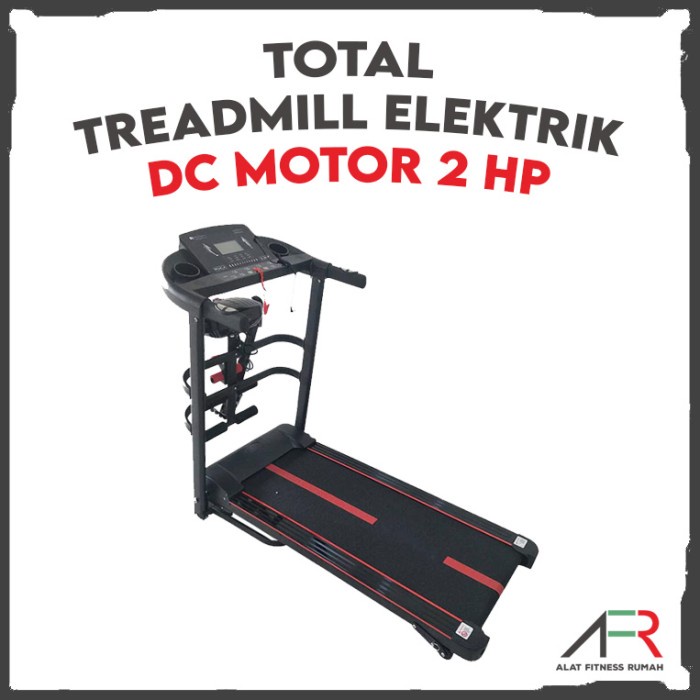 Jual Treadmill Elektrik DC motor 2 HP Total Alat Fitness Rumah TERBAIK ...