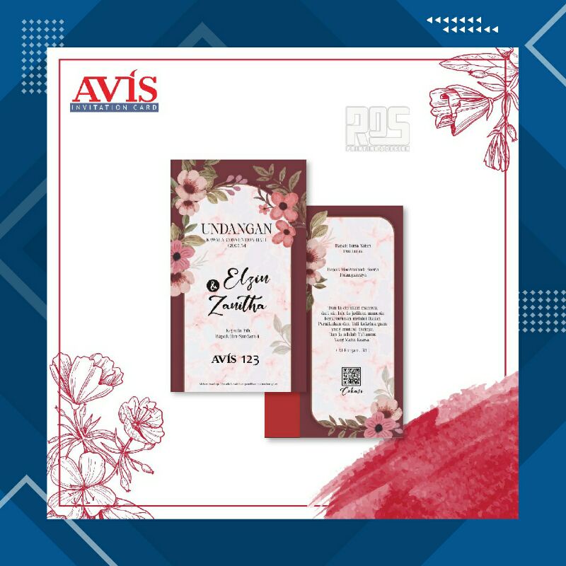 Jual Blangko Undangan AVIS 123 (FREE FILE SETTING) blanko ROS Printing Design Tuban | Shopee ...