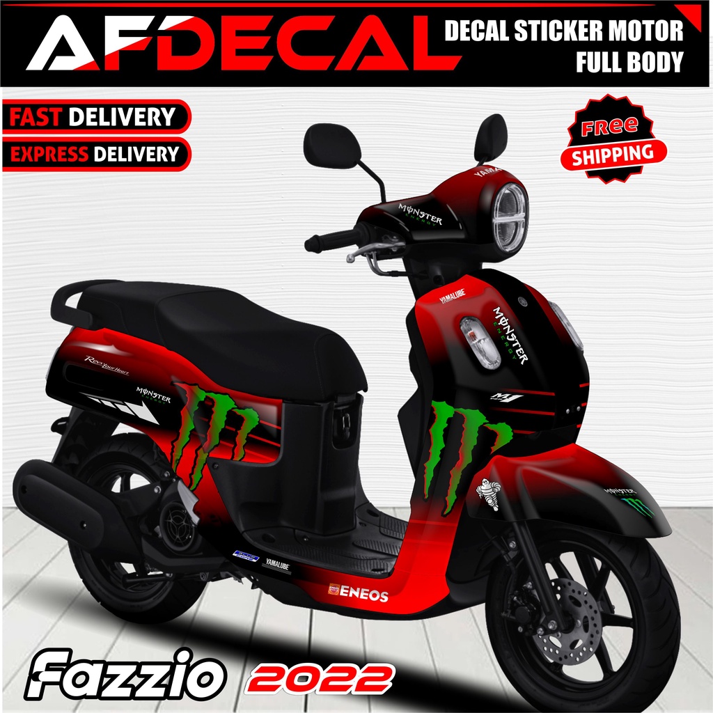 Jual Stiker Motor Yamaha Fazzio Full Body - Decal Yamaha Fazzio - Decal ...