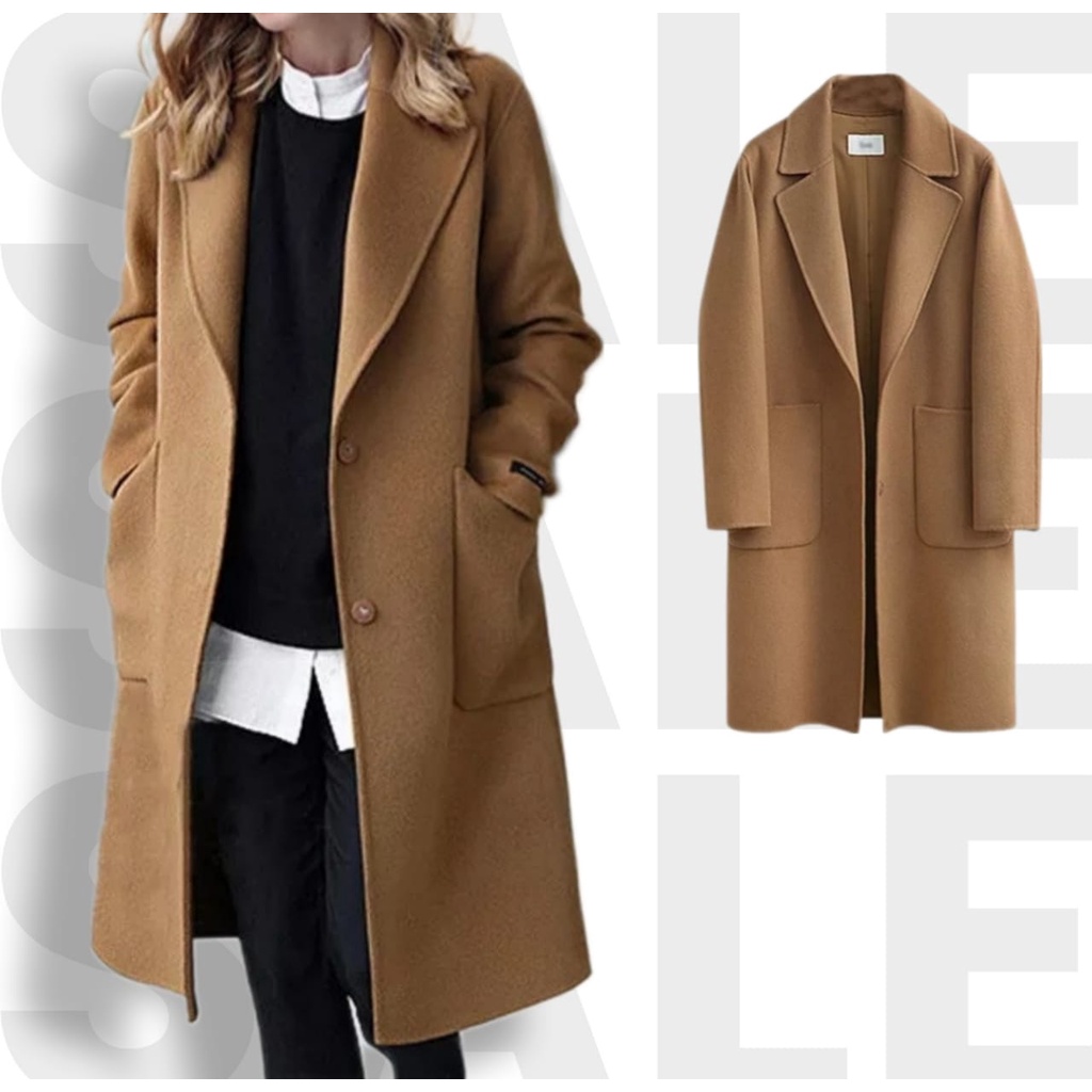Jual blazer panjang long coat wanita dewasa import premium korean style ...