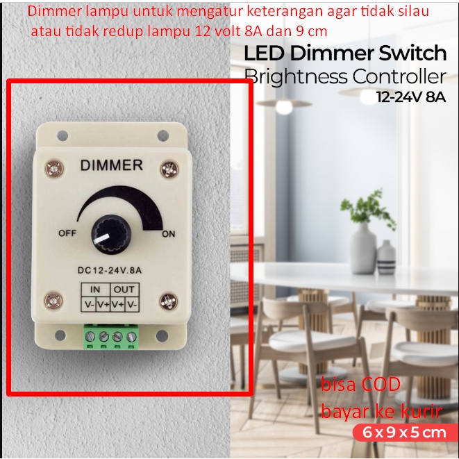 Jual Dimmer lampu untuk mengatur keterangan agar tidak silau atau tidak ...
