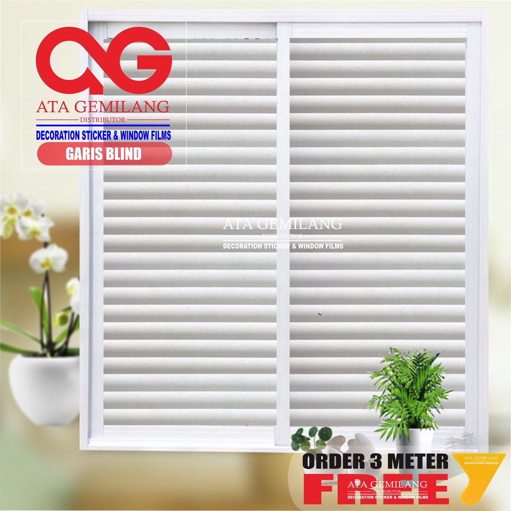 Jual Stiker Kaca Motif Garis Blind Lebar 90Cm,Stiker Kaca Jendela ...