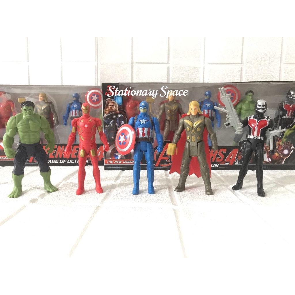 Jual MAINAN ANAK 1 SET 5 PCS ROBOT SUPERHERO AVENGERS 4 AGE OF ULTRON ...