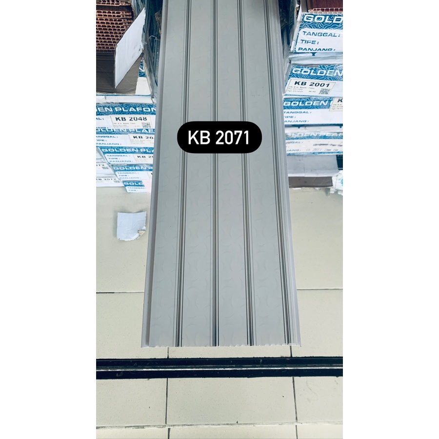 Jual Plafon Pvc Motif Garis Silver Kb 2071 | Shopee Indonesia