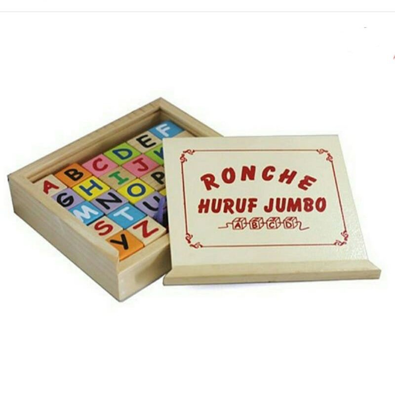 Jual Mainan Edukasi Meronce Huruf besar/meronce balok huruf | Shopee ...