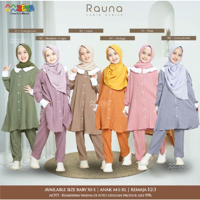 Jual Zeta Outfit Original dan Bergaransi Rauna Series Setelan Tunik ...