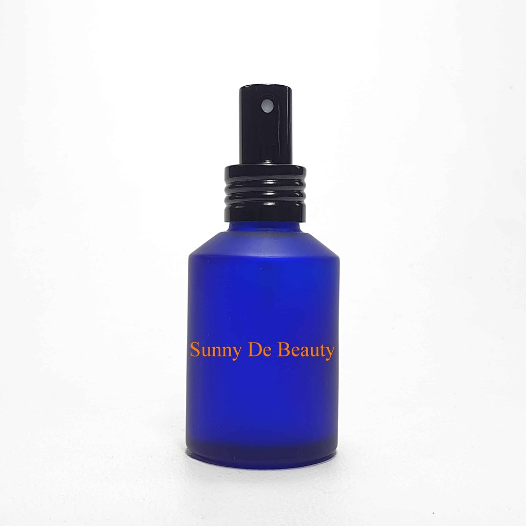 Jual Botol Kaca GD 60 Ml Biru Frosted Tutup Spray Alu Spiral / Botol ...