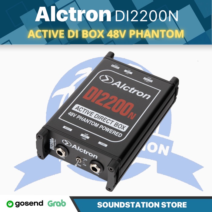Jual ALCTRON DI2200N Active Direct Box 48V Phantom Powered | DI Aktif | Shopee Indonesia