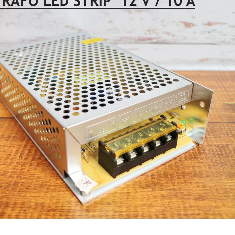 Jual Power Supply Adaptor Switching Trafo LED Strip 12V 10A ( BODY BESAR ) | Shopee Indonesia