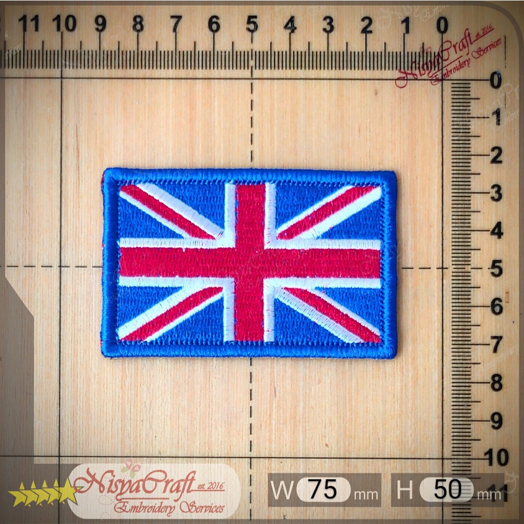 Jual NCEP01100-0481 British Flag Union Jack England UK Great Britain Patch | Flag Patch | TAD ...