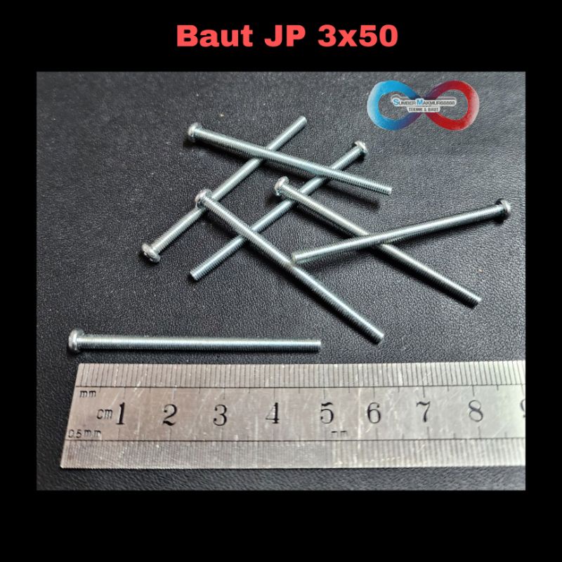 Jual Baut JP 3x50 / Baut obeng per 100 pcs | Shopee Indonesia