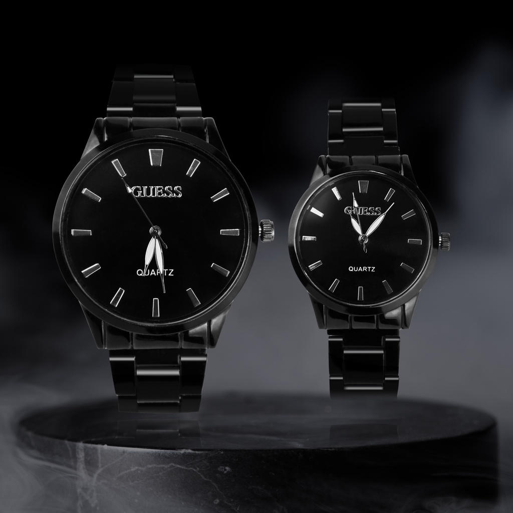 Jual NUSANTARA Jam Tangan Couple Guess Rantai Analog | Shopee Indonesia