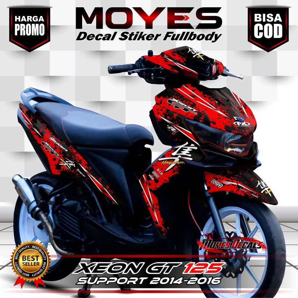 Jual Decal Xeon GT 125 Fullbody // Stiker Variasi Xeon GT 125 Motif ...