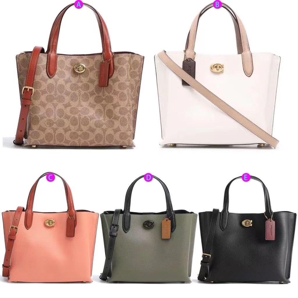 Jual coach C8561 C8562 C8569 Willow Tote 24 In Colorblock | Shopee ...