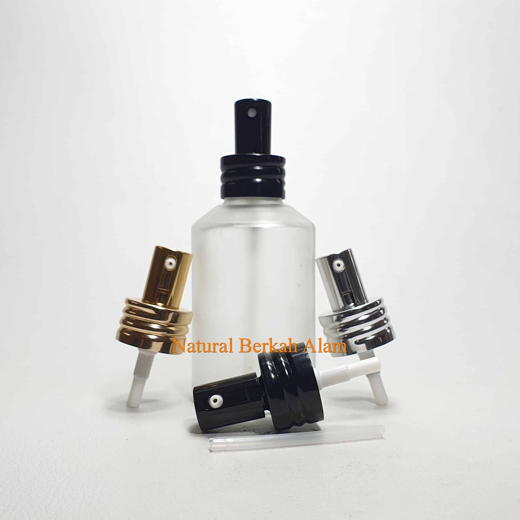 Jual Botol Kaca GD 120 Ml T 103 Clear Frosted Tutup Pump Treatment ...