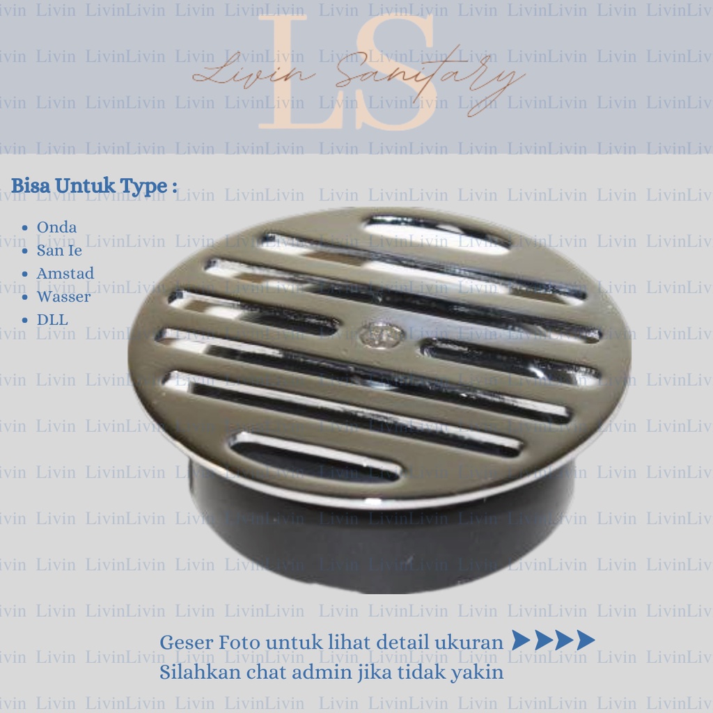 Jual TUTUP SARINGAN GOT/ SALURAN AIR/ FLOOR DRAIN/ UKURAN 9CM | Shopee Indonesia