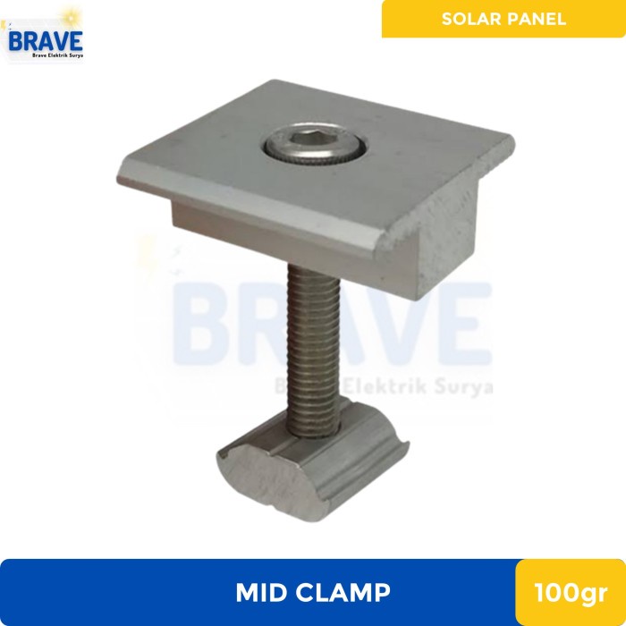 Jual Mounting Solar PV Panel Surya - Mid Clamp | Shopee Indonesia