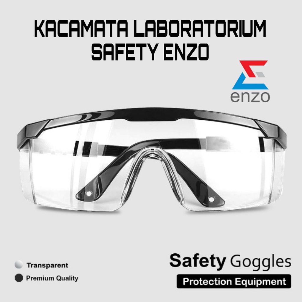 Jual kacamata safety enzo new type ESG 02 safety glasses ENZO model eco | Shopee Indonesia