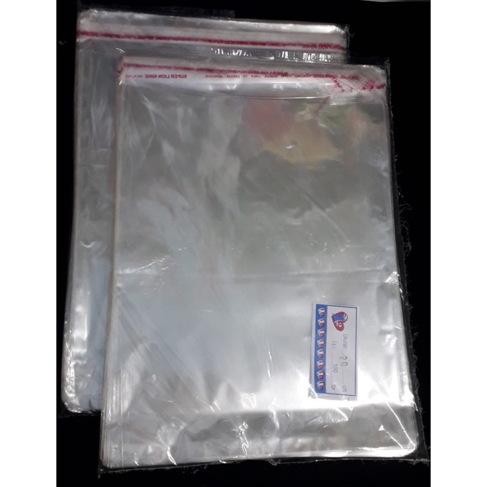 Jual PLASTIK OPP SEAL / OPP 20 CM DAN OPP 20.5 CM@100 LBR | Shopee ...