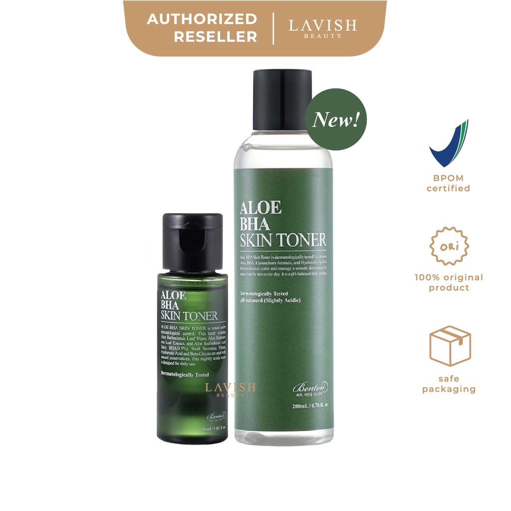 Jual (BPOM) Benton Aloe BHA Skin Toner (30ml / 200ml) | Shopee Indonesia
