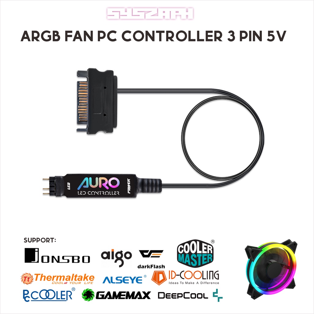 Jual Controller ARGB PC Fan / LED 3 Pin 5v Molex Addressable RGB ID ...