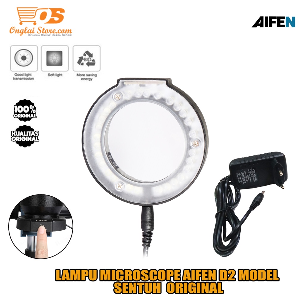 Jual AIFEN D2 Lampu Microscope 28 LED Adjustable Light Mikroskop ...
