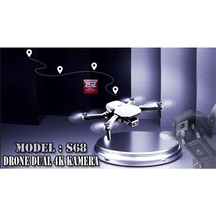 Jual Drone Quadcopter S68 Rc Mini Fpv Dual Kamera Hd 4k Lengan Lipat ...