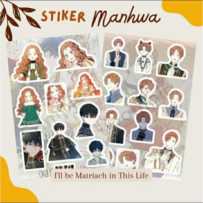 Jual Sticker Manhwa Waterproof Anti air I will be matriach in this life ...