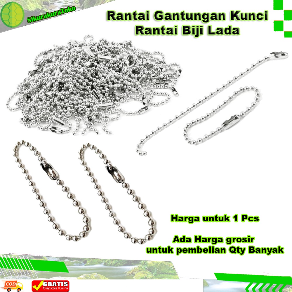 Jual (SKR) Rantai Biji Lada untuk Gantungan Kunci Rantai Pilot Biji ...