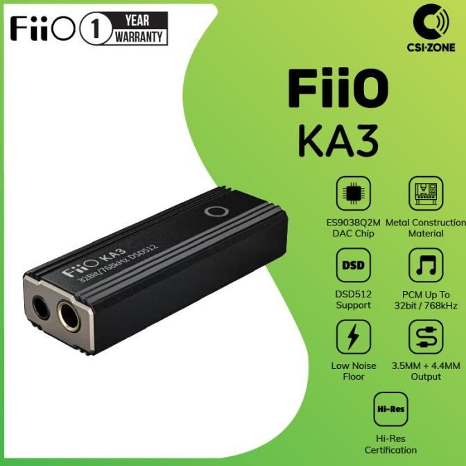 Jual Fiio Ka3 Portable Hi-Res Usb Dac And Amplifier | Shopee Indonesia