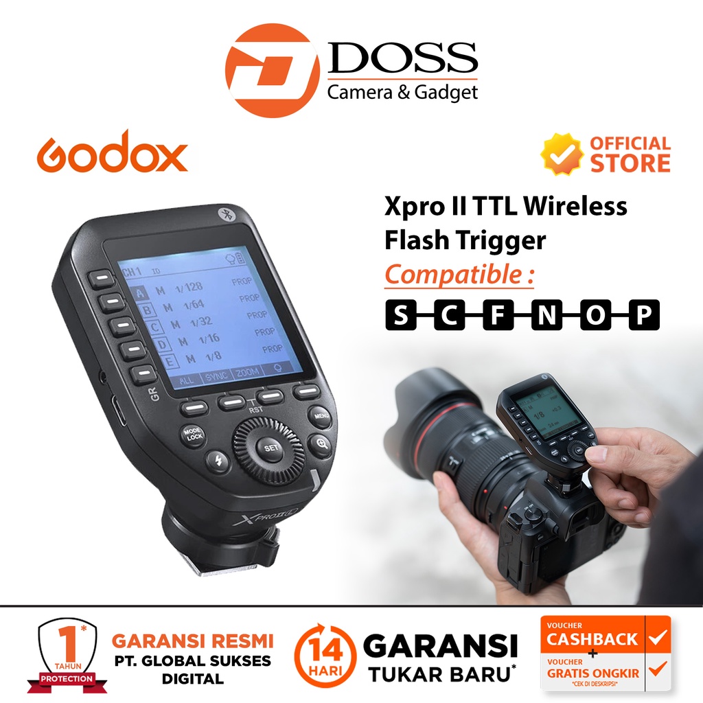 Jual Godox Xpro II Wireless Flash Trigger | Shopee Indonesia
