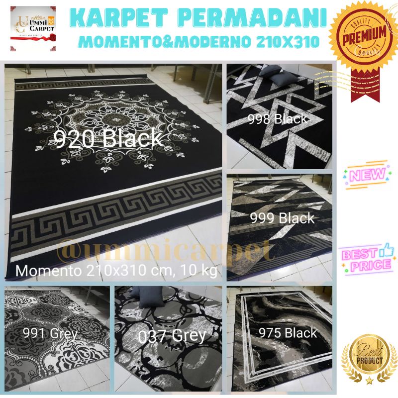 Jual karpet minimalis modern ukuran jumbo 210x310 momento moderno ...