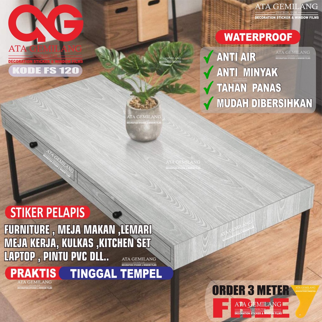 Jual STIKER MEJA/STIKER LEMARI/STIKER KAYU/WALLPAPER KAYU/STICKER ...