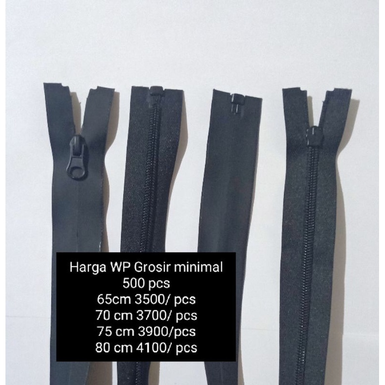 Jual Daun resleting no.5 Zipper waterproof 60/65/70/75/80 (12pcs ...