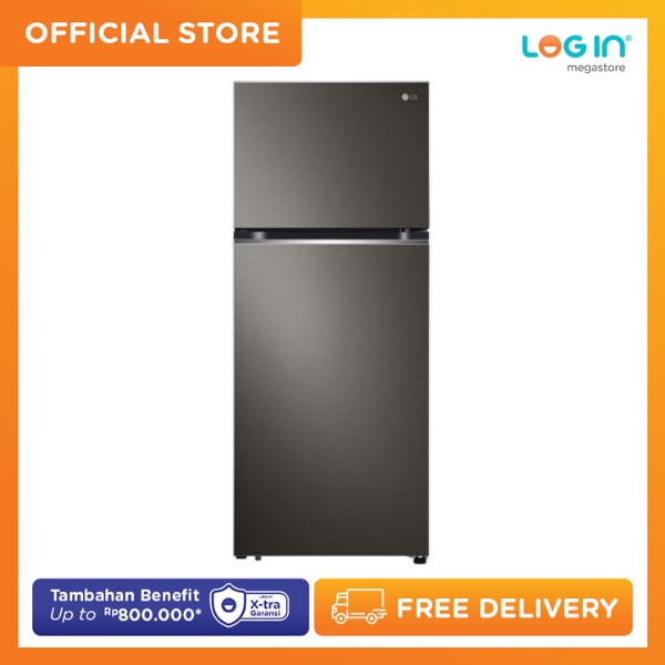 Jual LG Kulkas 2 Pintu GNB372PXGB 410L Linear Cooling Smart Inverter ...