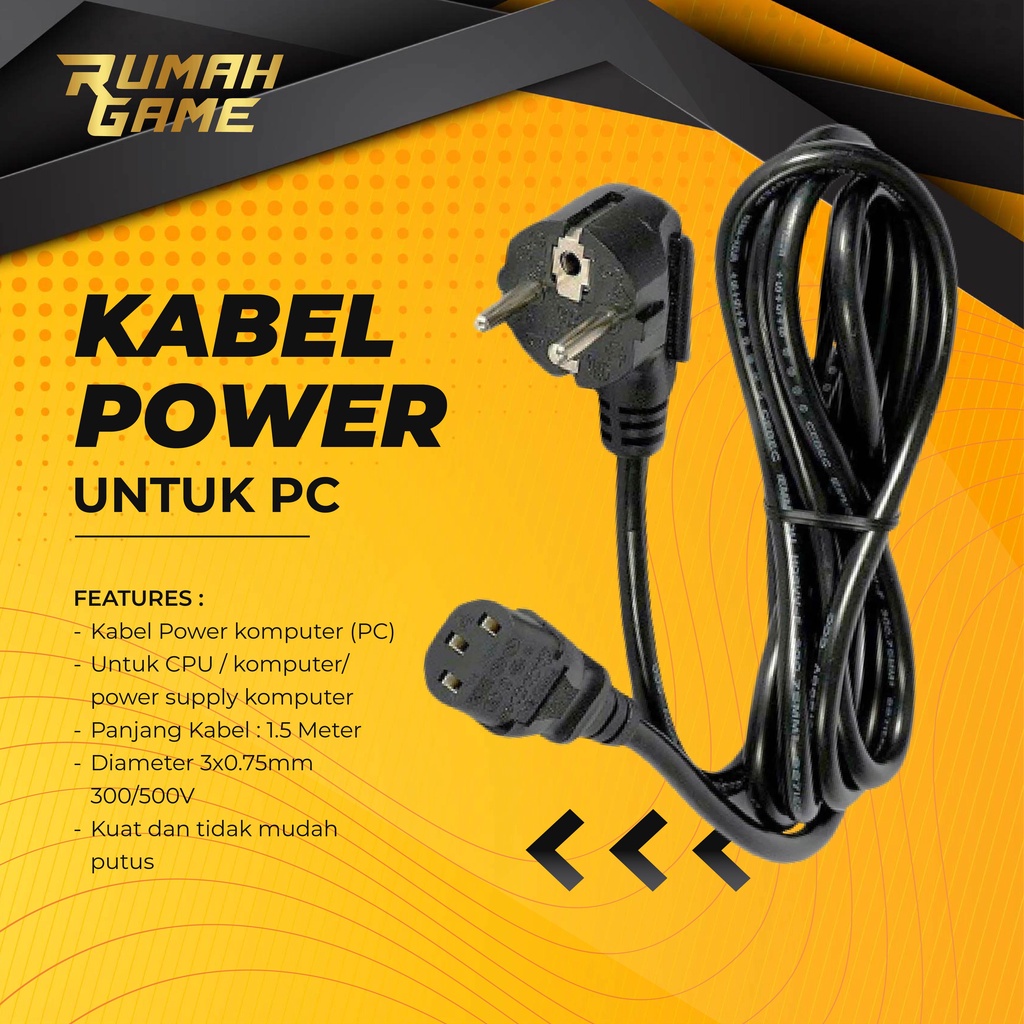 Jual Kabel Komputer Power Suply - Kabel Power Pc Cpu | Shopee Indonesia