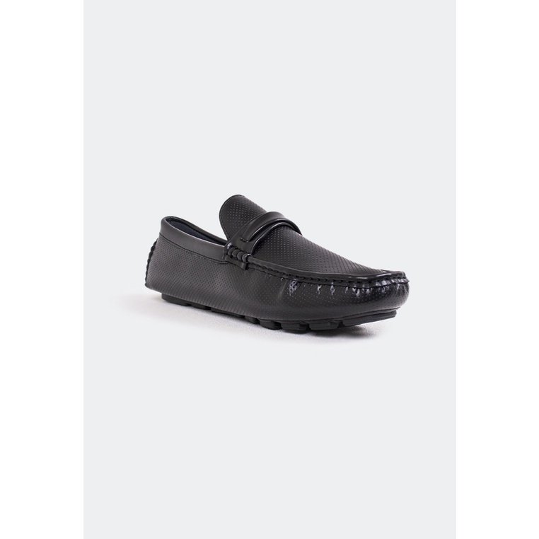 Jual MANZONE Shoes Mocassin BRANDI BLACK | Shopee Indonesia