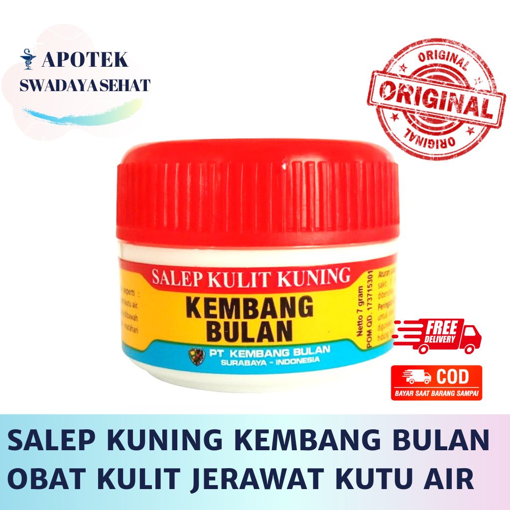 Jual SALEP KUNING KEMBANG BULAN 7 GR - Obat Kulit Jerawat Panu Kutu Air ...