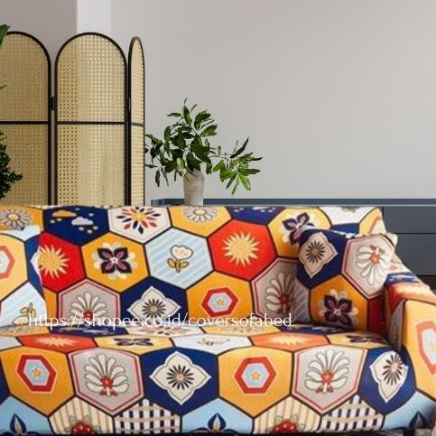 Jual ♟ COVER SARUNG SOFA 1 SEATER SOFA BED KURSI TAMU PELINDUNG PELAPIS ...