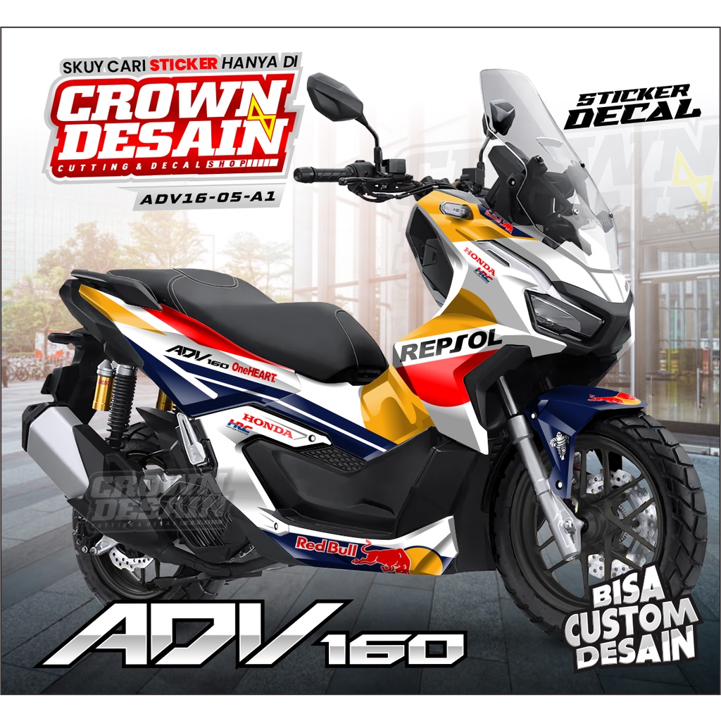 Jual DECAL ADV160 - STIKER DECAL FULLBODY ADV NEW 160 REPSOL HONDA ...