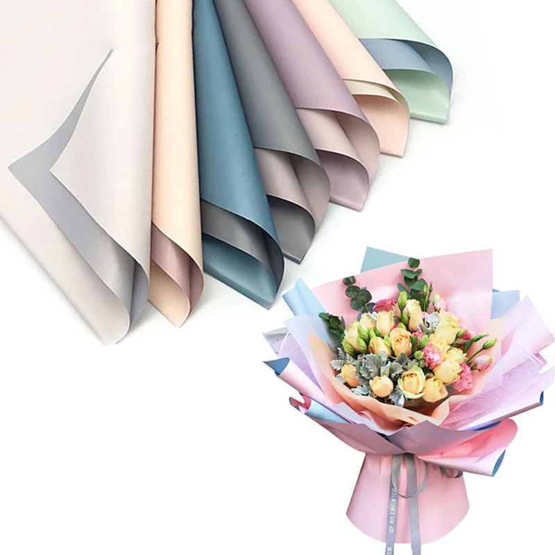 Jual KERTAS FLOWER WRAPPING BI COLOR CELLOPHANE ECER KERTAS BUKET BUNGA ...