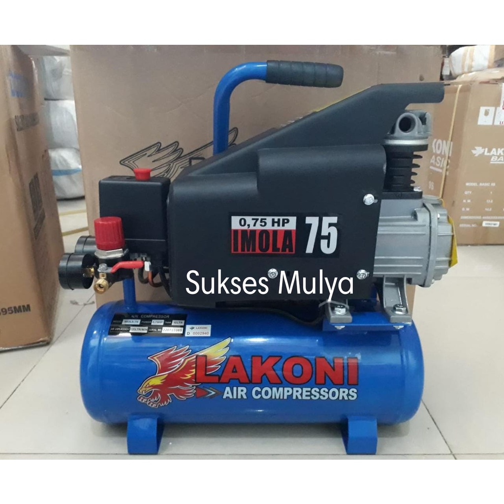 Jual Lakoni Imola 75 Kompresor Udara Air Compressor 0,75 HP | Shopee ...