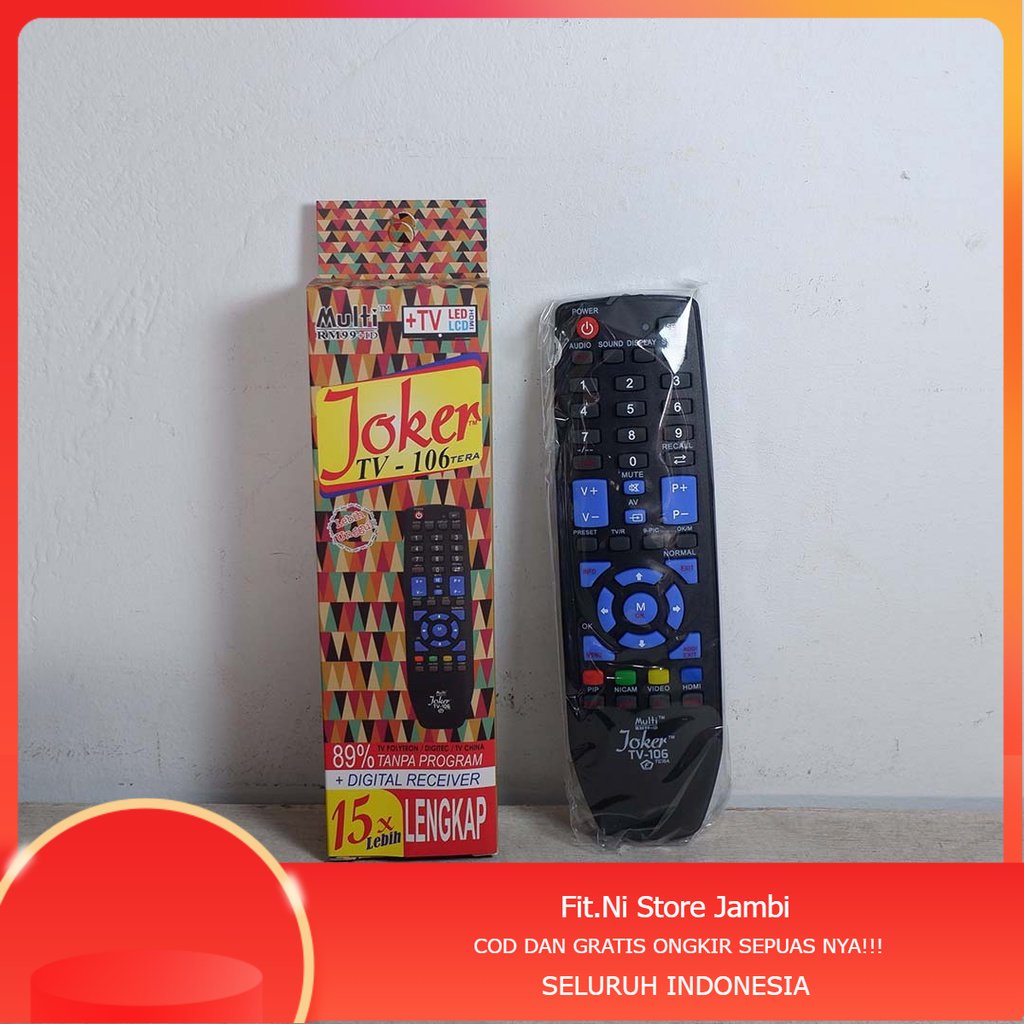 Jual Remote Multi TV Murah Joker TV-106+Tera | Shopee Indonesia