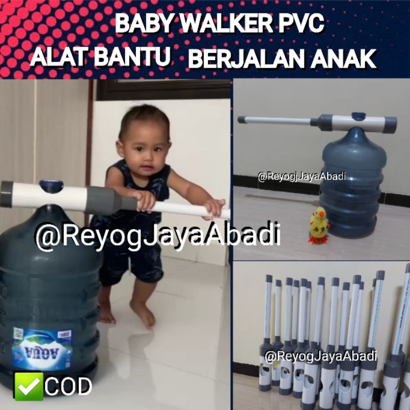 Jual Baby walker alat bantu jalan bayi atau anak pipa paralon PVC galon ...