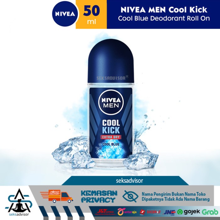 Jual NIVEA MEN DEODORANT COOL KICK EXTRA DRY. Fresh Roll On - 25 ml ...