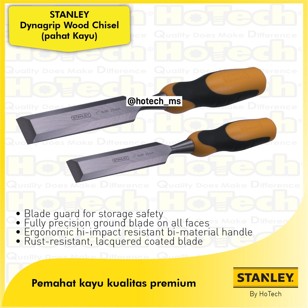 Jual STANLEY Dynagrip Wood Chisel | Pemahat Kayu | Alat Pahat | Shopee ...