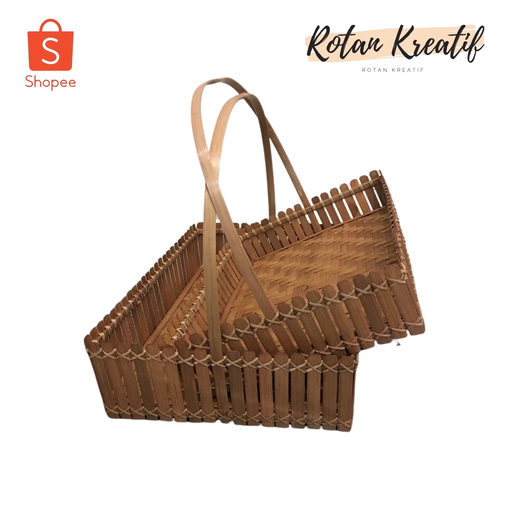 Jual ROTAN KREATIF Parsel Bambu Coklat Model Kotak | Shopee Indonesia